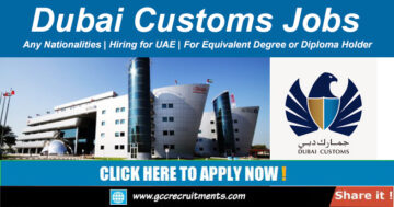 Dubai Customs Careers 2026: UAE Government Job Vacancies - GCCRecruitments