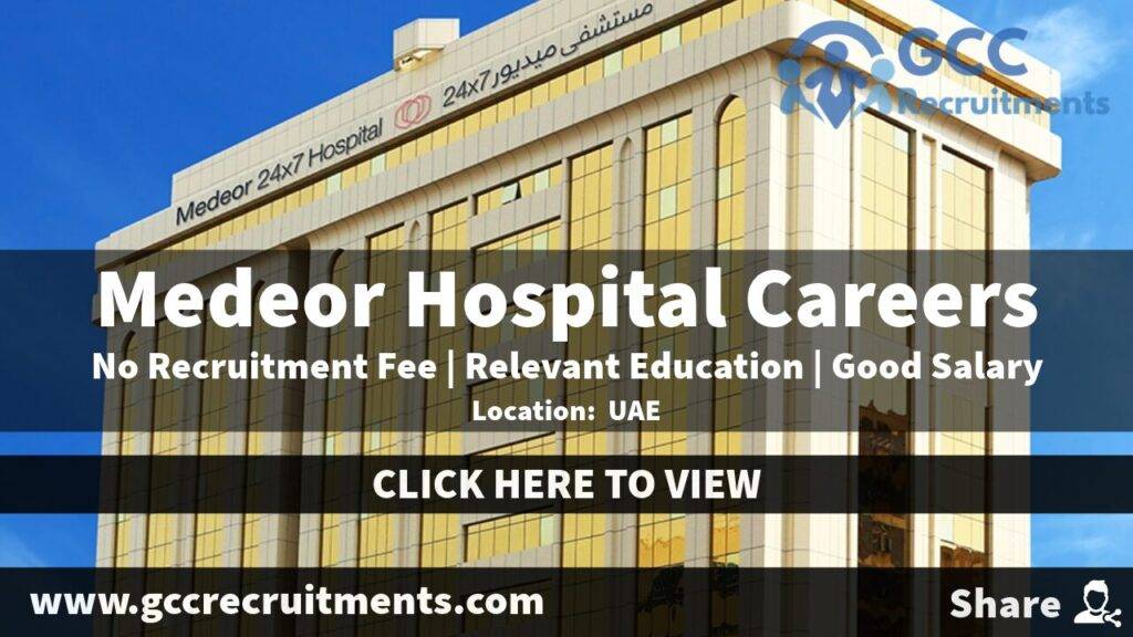 Medeor Hospital Careers 2026: New Job Openings UAE - GCCRecruitments