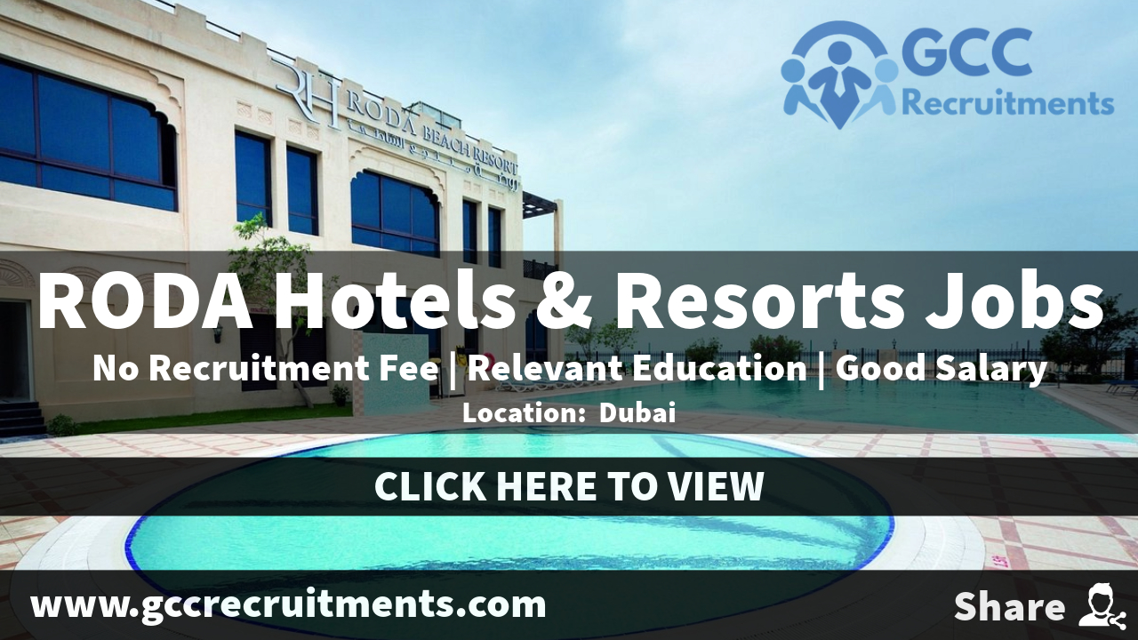 RODA Hotels & Resorts Careers: New Job Opportunities - GCCRecruitments