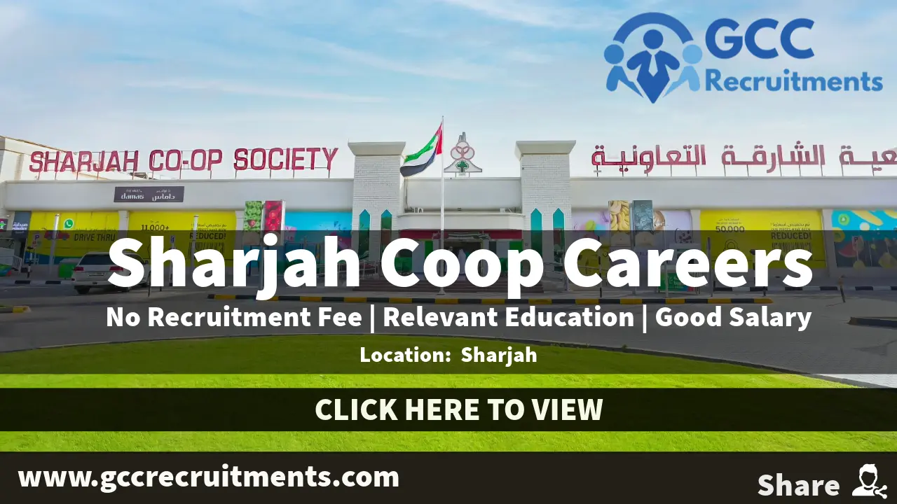 Sharjah Coop Careers 2026: Cooperative Society Jobs UAE - GCCRecruitments